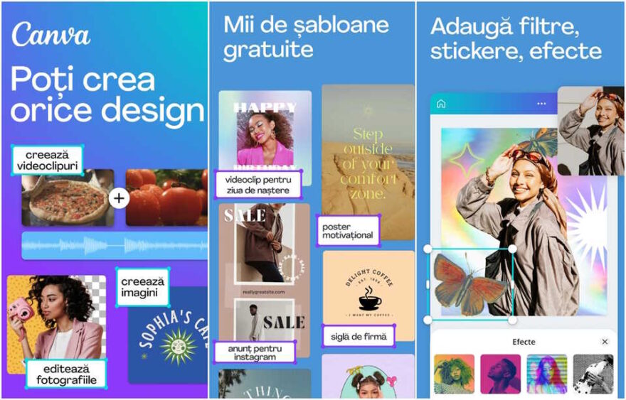 Canva - Aplicația de editare poze și design grafic simplu de utilizat